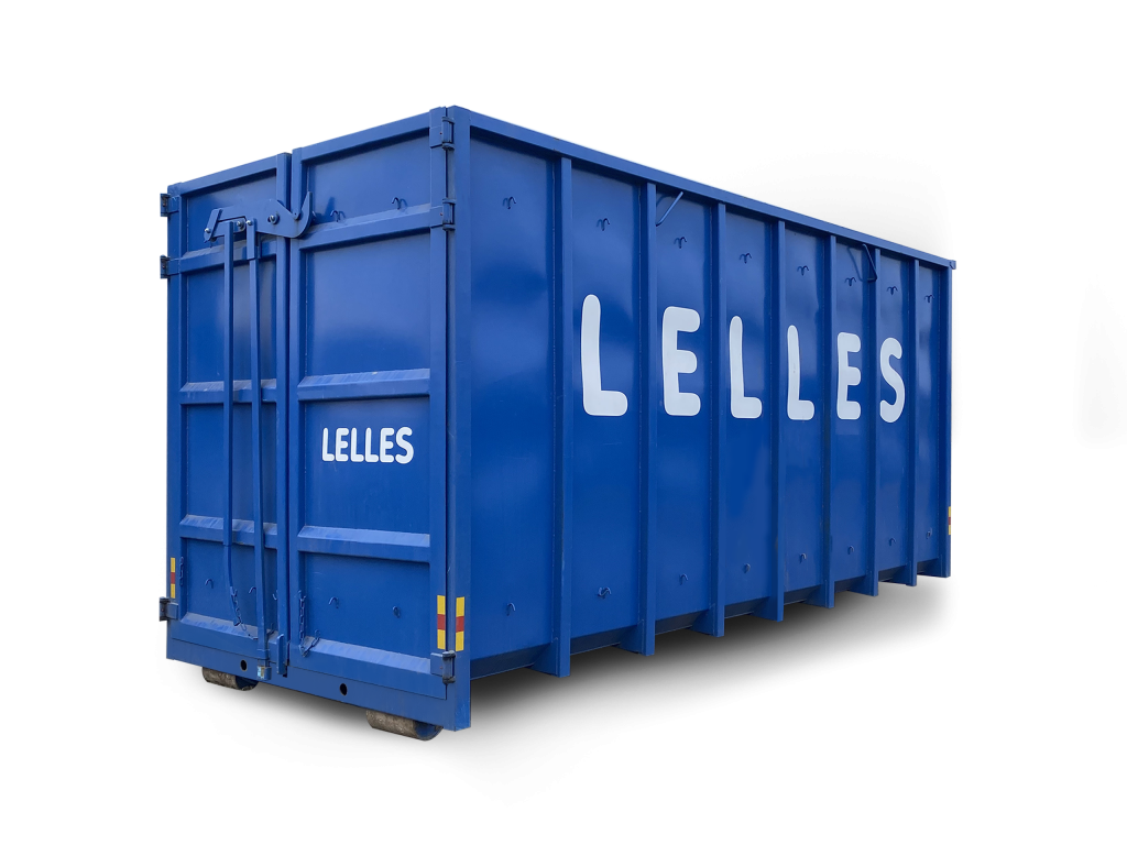 Lastväxlarflak öppen 38 m³ - Lelles Återvinning